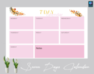 7 Days Weekly Planner Template – Diirzal