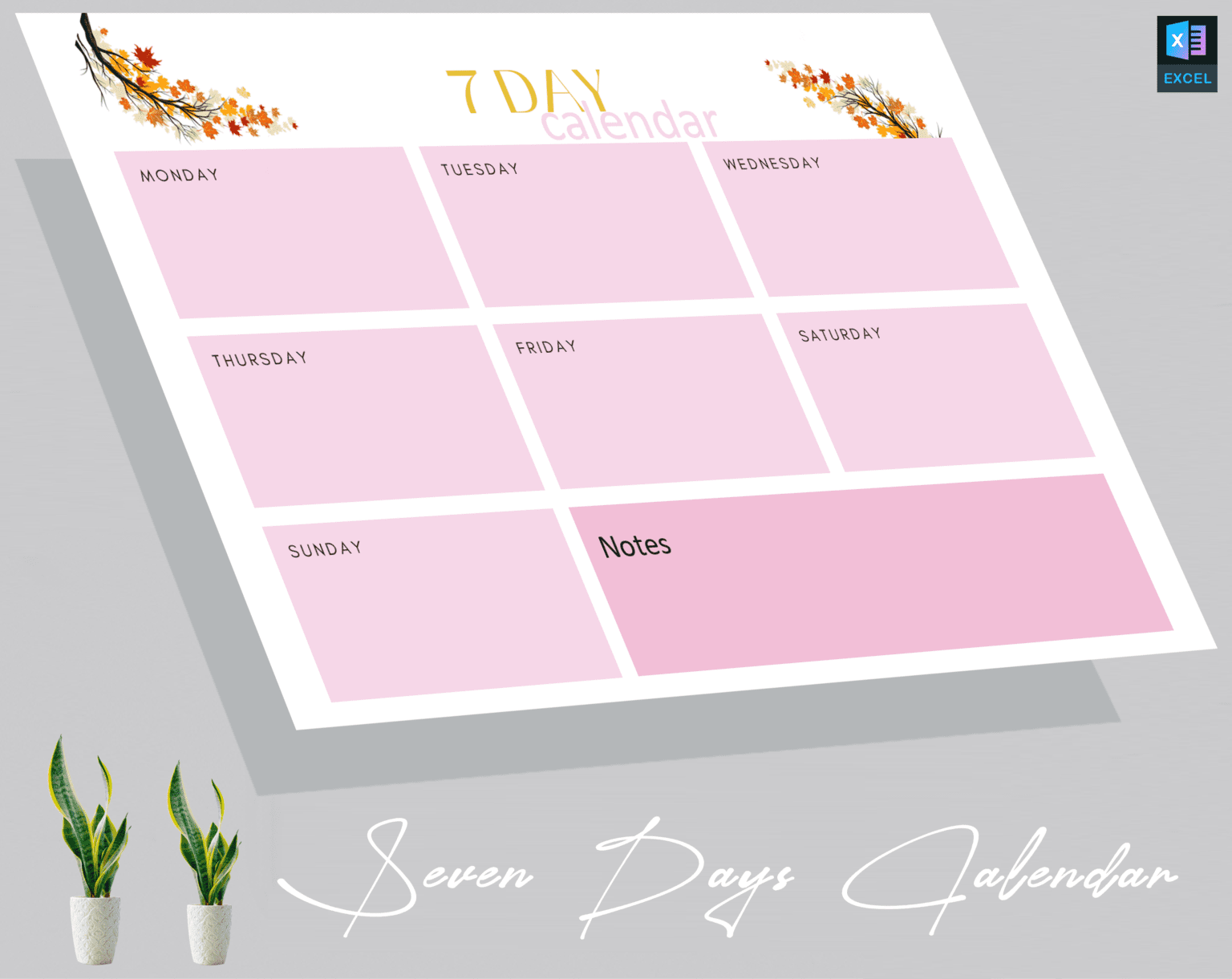 Buy Printable Weekly Planner Sheets – Download 7-Day PDF