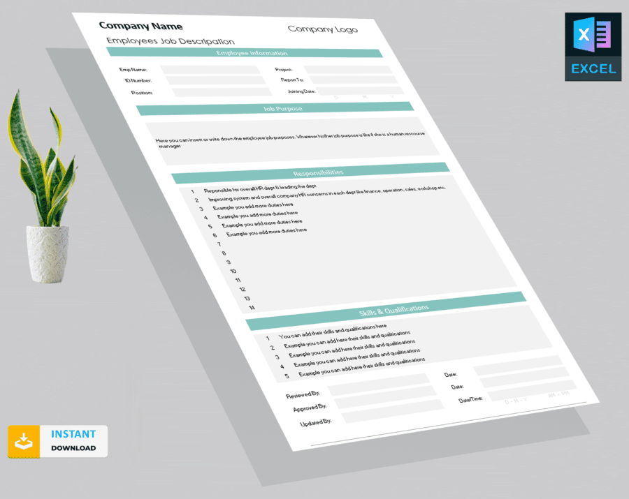 HR Job Description Template – Download & Customize Employee Role Forms