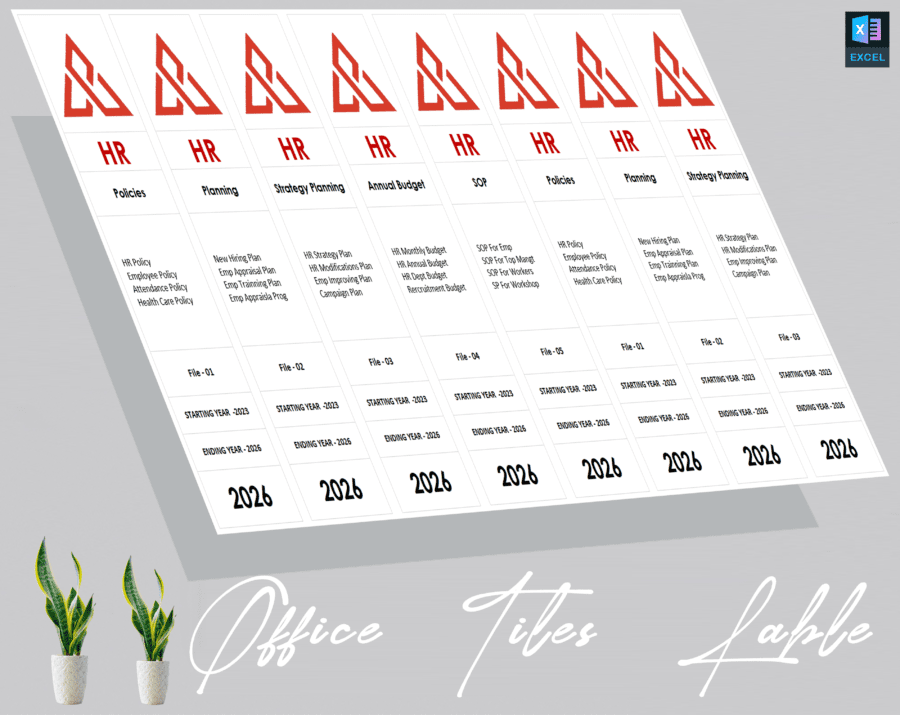 Custom Labels for Files – Printable File Folder Templates