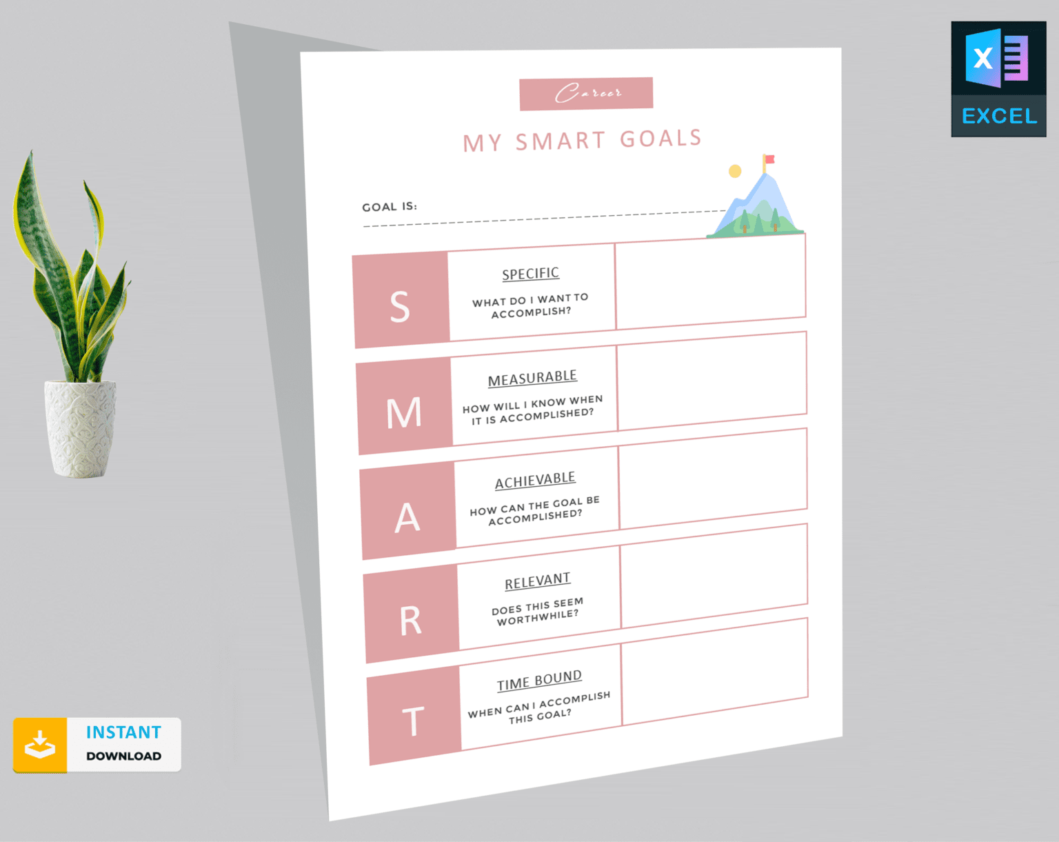 Career Planning Template: SMART Goals & 5-Year Plan for Career Growth