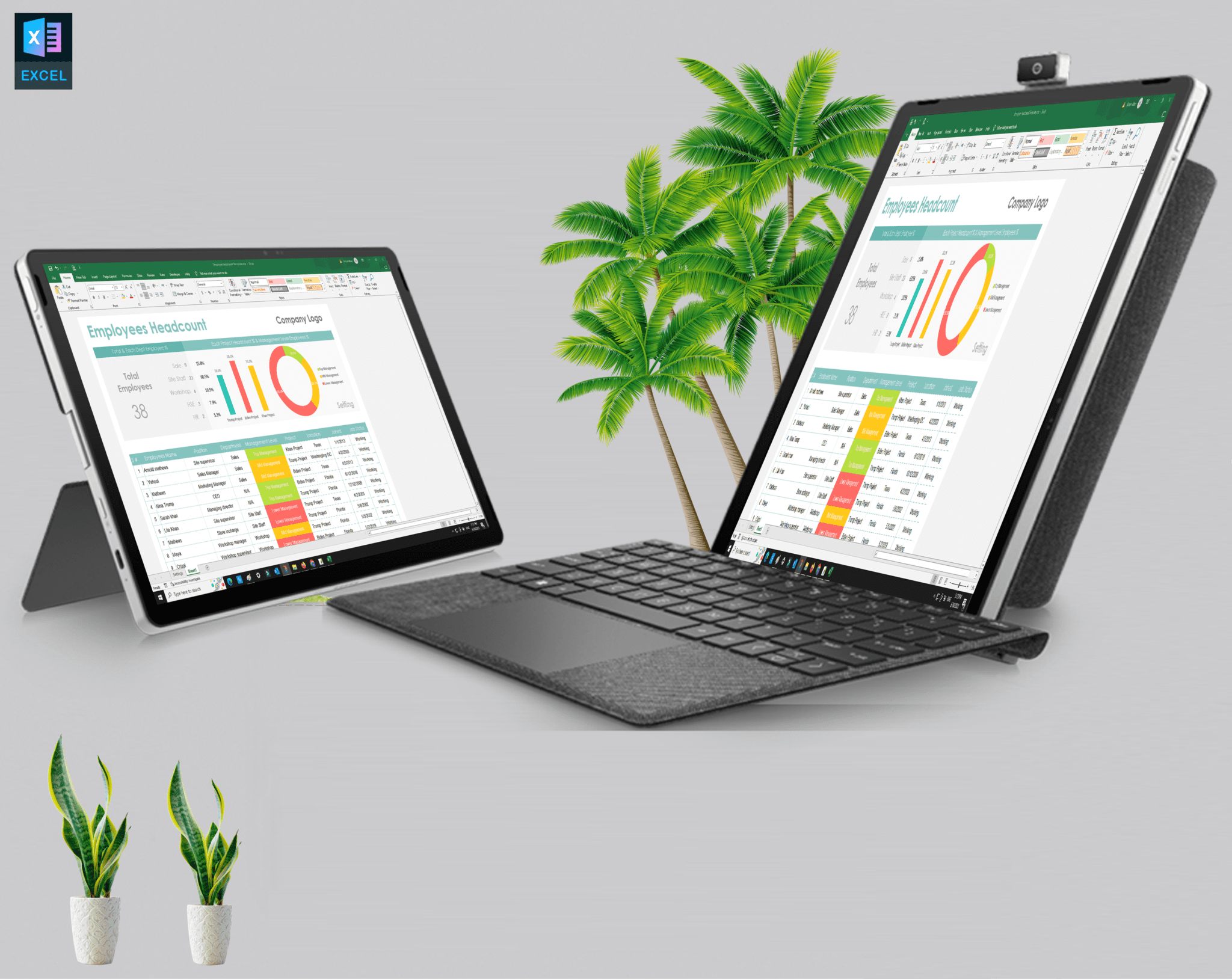 Buy Employee Headcount Template for Efficient Workforce Planning ...