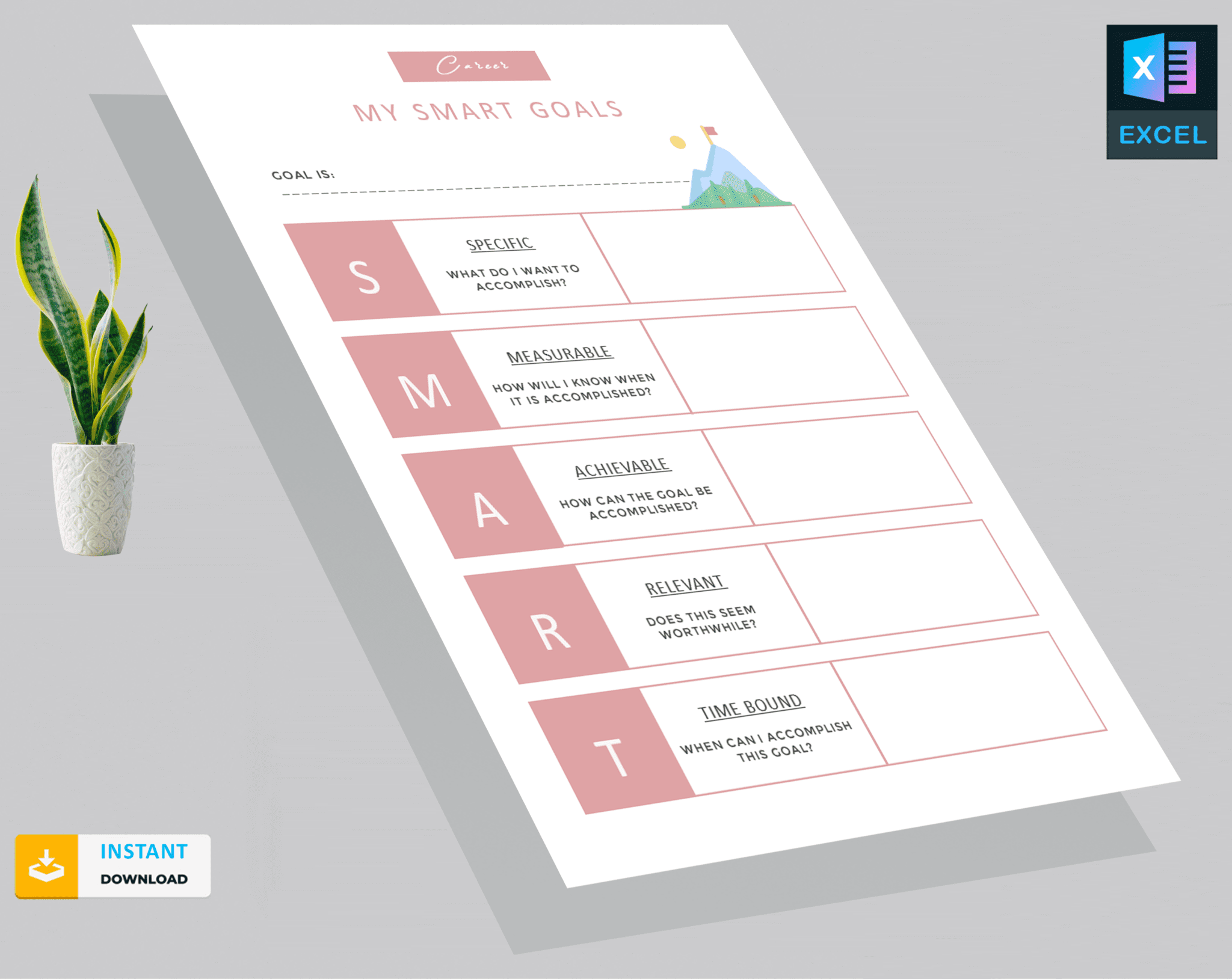 Career Planning Template: SMART Goals & 5-Year Plan for Career Growth