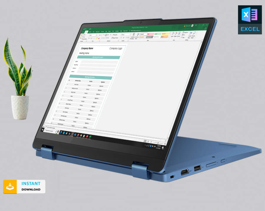 Printable Meeting Attendance Sheet – Customizable & Editable Template
