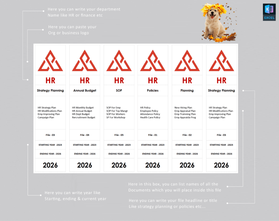 Custom Labels for Files – Printable File Folder Templates