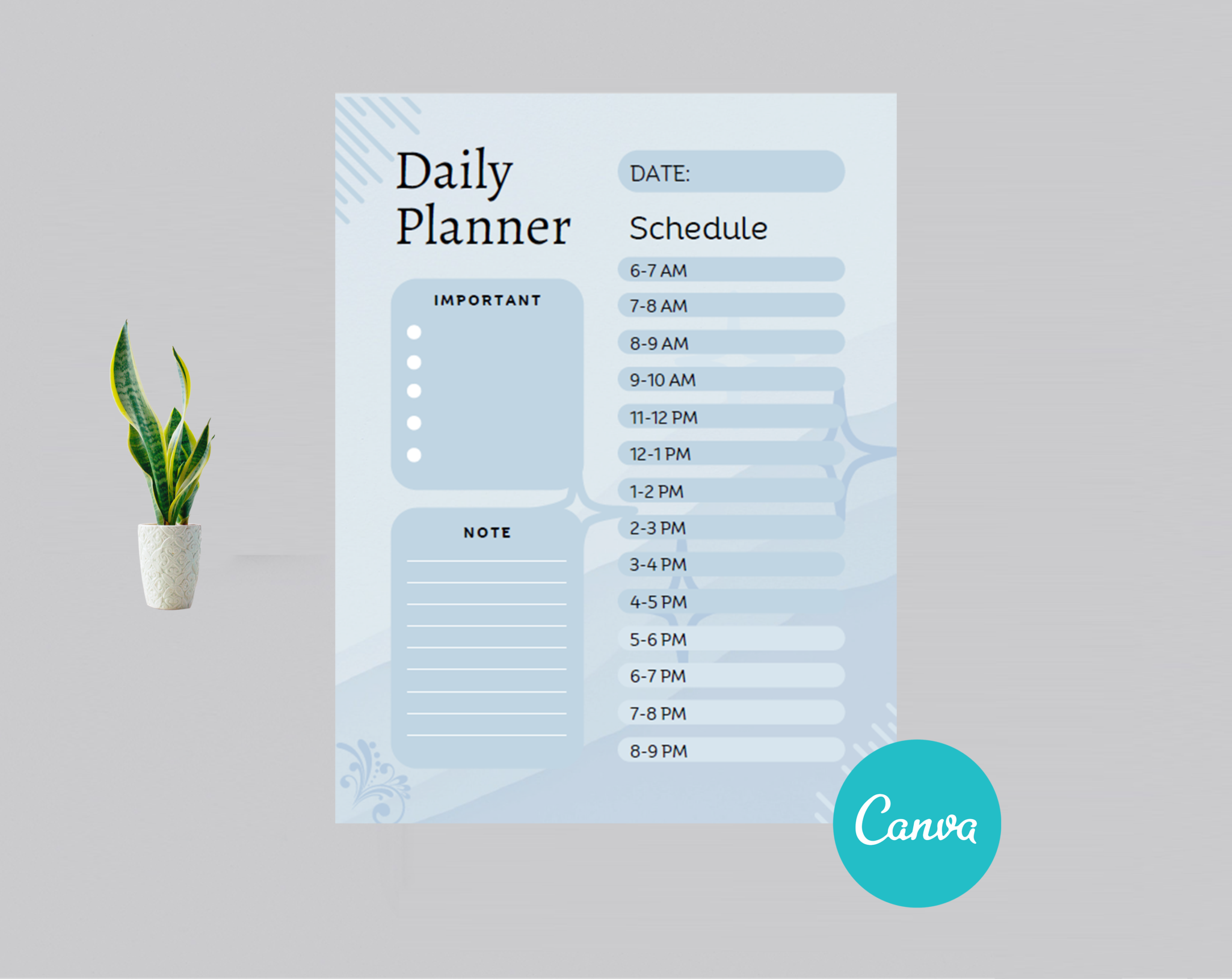 Cute Daily Schedule Planner – Diirzal