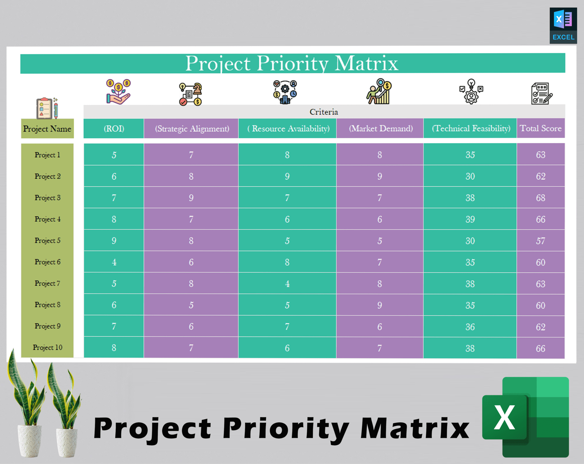Project Priority Matrix – Diirzal