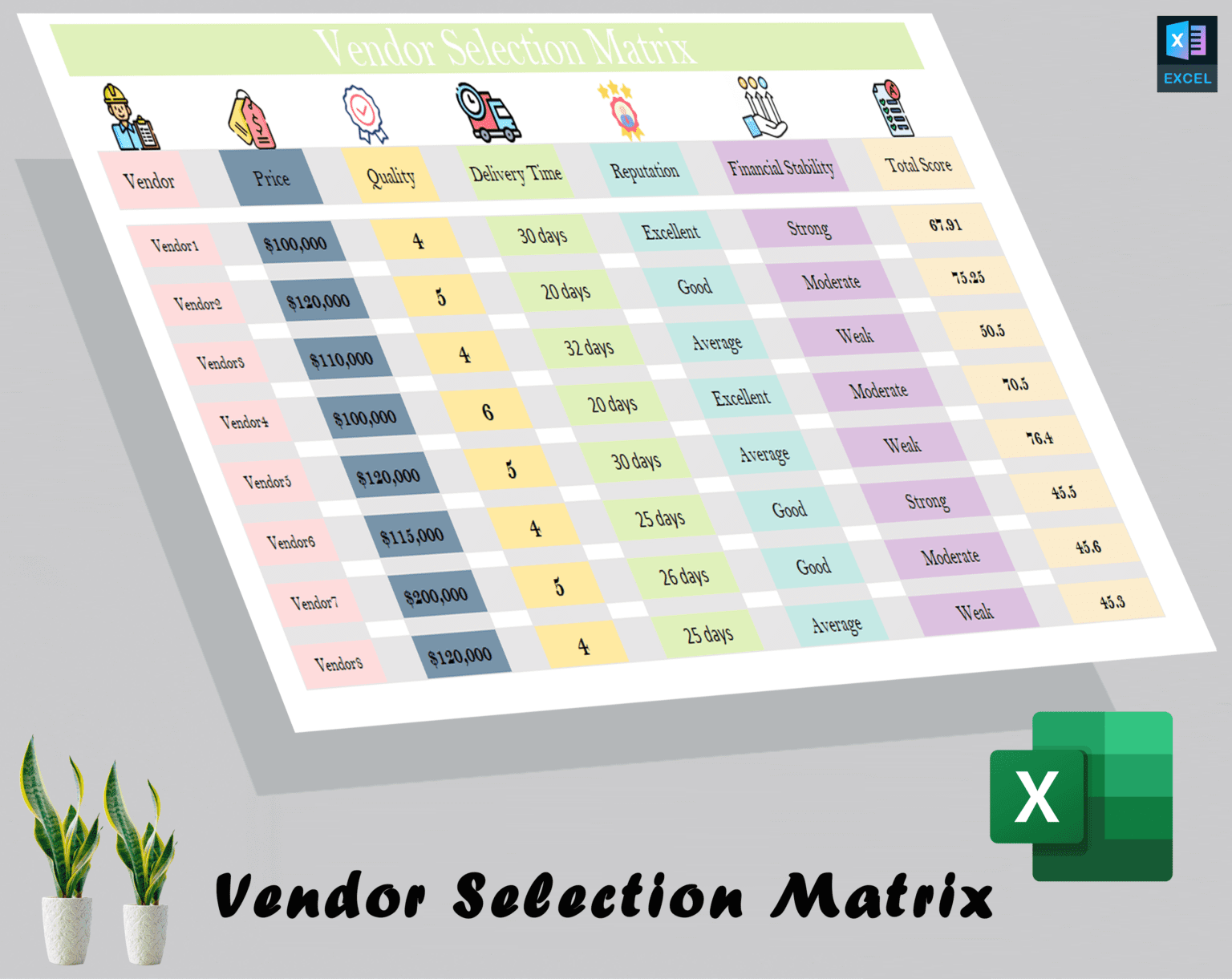 Vendor Selection Matrix | Simplify Supplier Evaluation