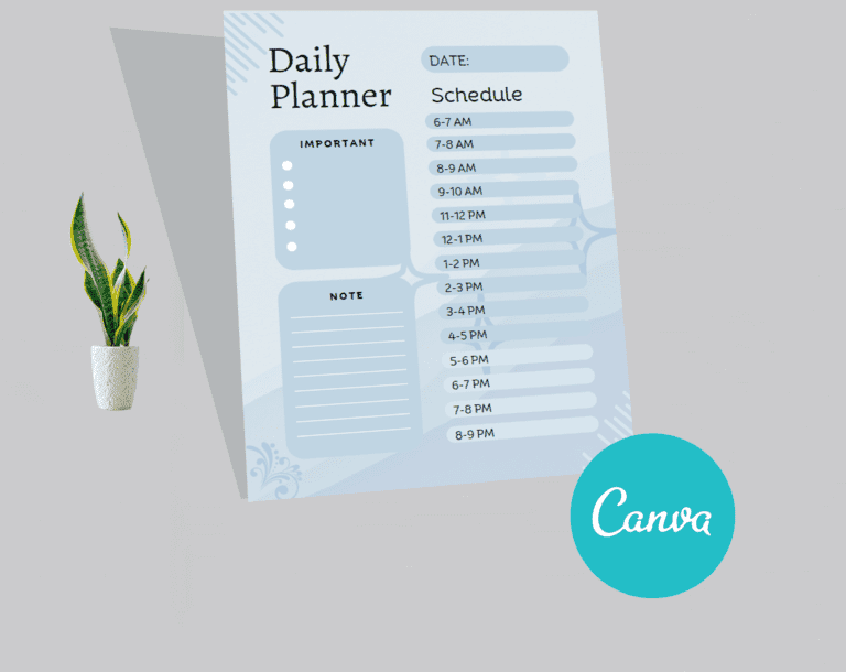 Cute Daily Planners | Printable & Aesthetic Schedule Organizers