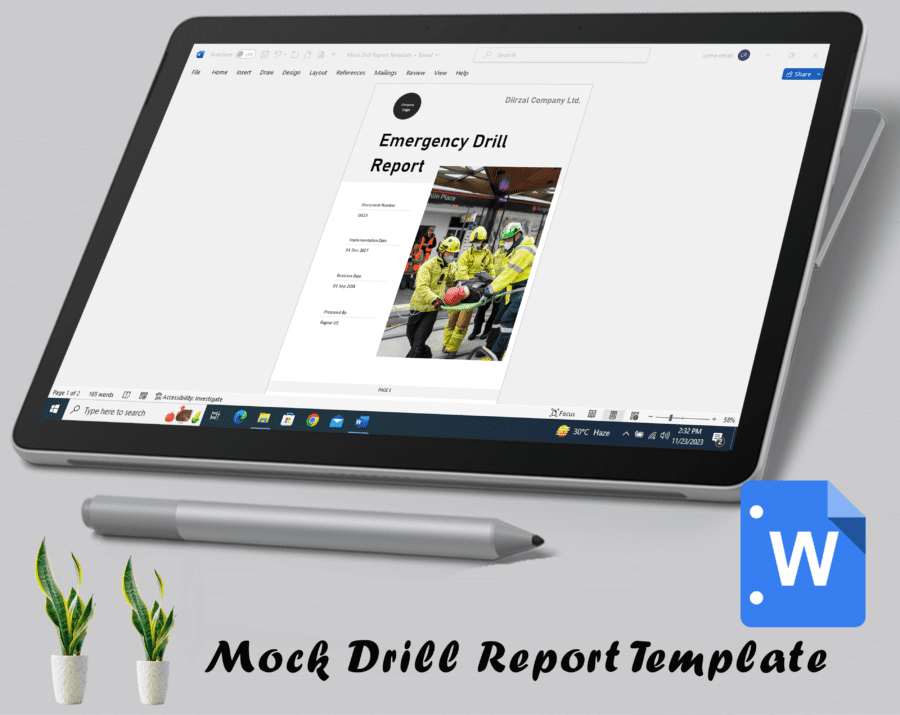 Fire Drill Report Template - Customizable & OSHA-Compliant