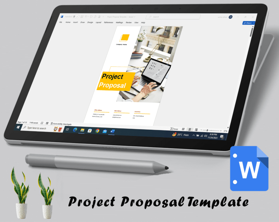 Project Proposal Template – Professional, Editable & Instant Download