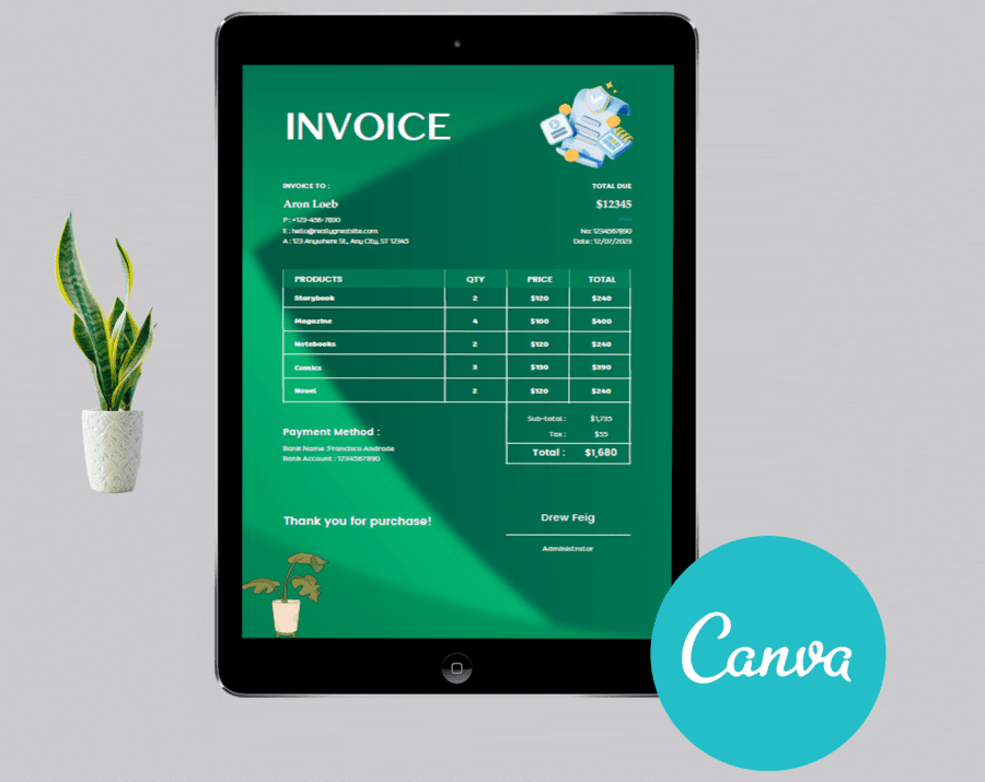Download Invoice Template | Professional, Customizable & Free PDF Options