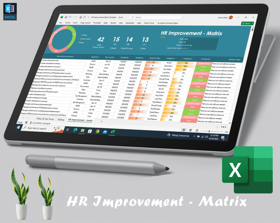 Employee Development Tools – Buy the HR Improvement Matrix Online
