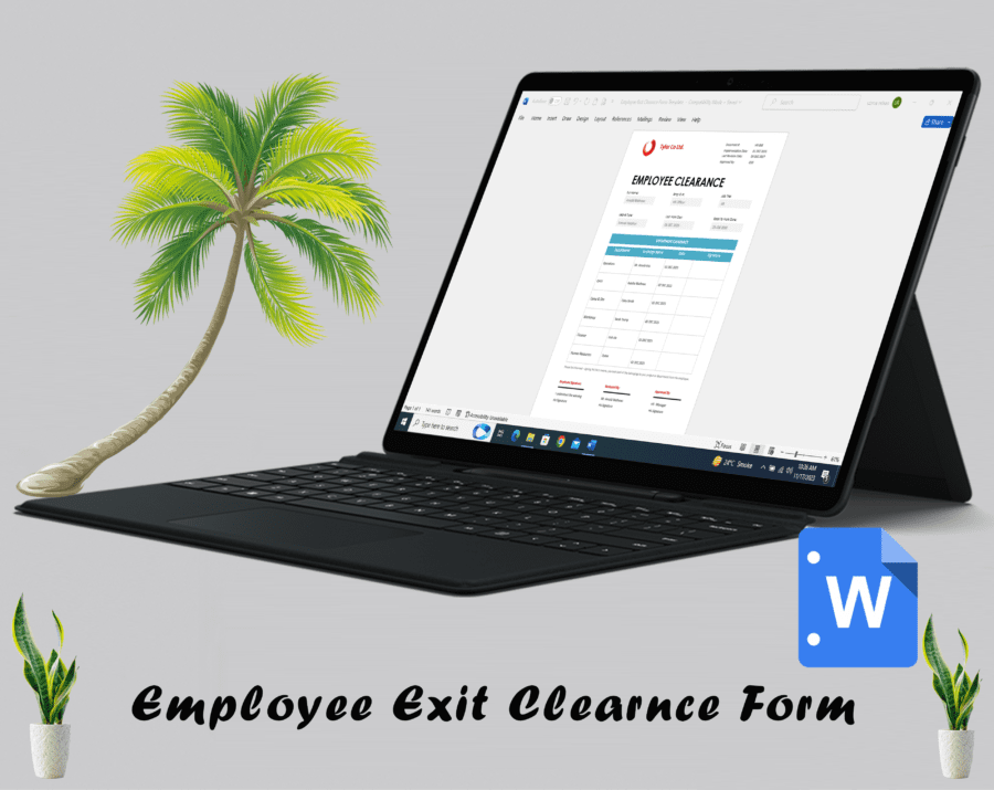 Employee Termination Form | Download Employee Exit Clearance Template