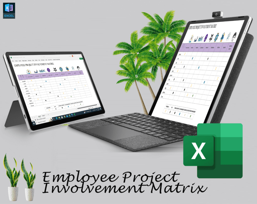 Employee Project Involvement Matrix – Best Team Task Tool