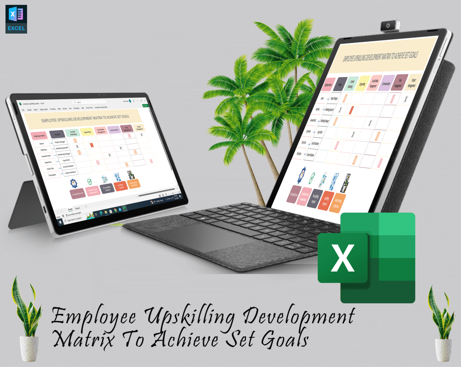 Employee Competency Matrix Template | Editable Excel for Skill Development