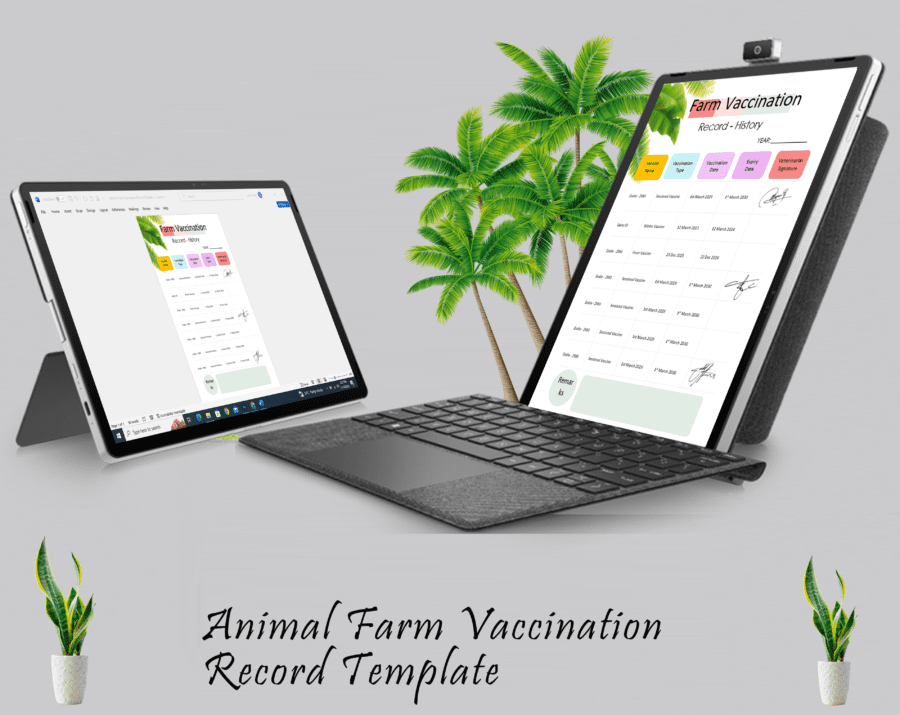 Animal Vaccination Record Template – Download & Track Immunizations