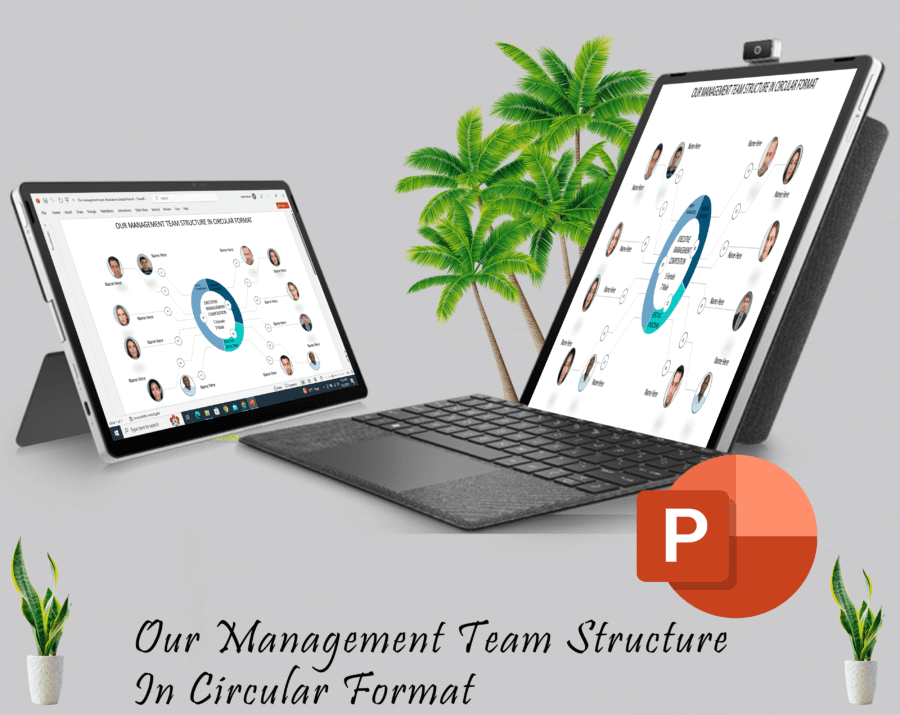 management structure in circular format - management org chart - Diirzal