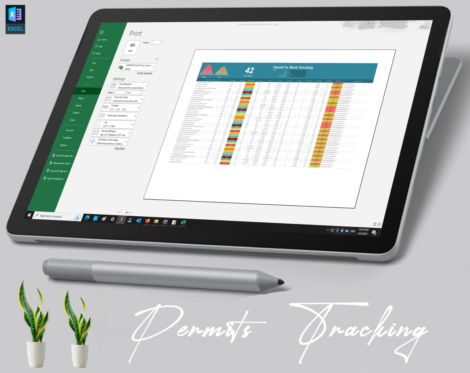 Permit to Work Tracking Matrix | Compliance Tracking Software for Safety