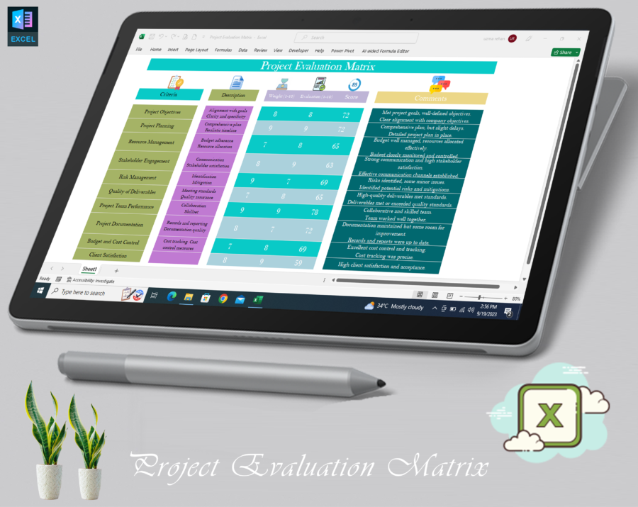 Project Evaluation Matrix – Prioritize & Select Projects Efficiently
