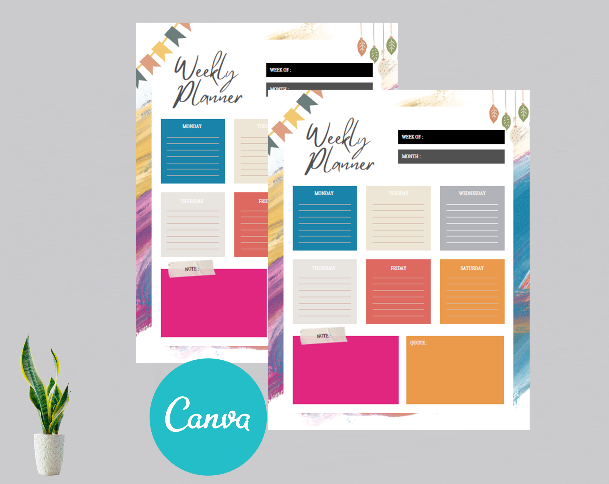 Best Weekly Planner for Time Management & Productivity - Printable ...